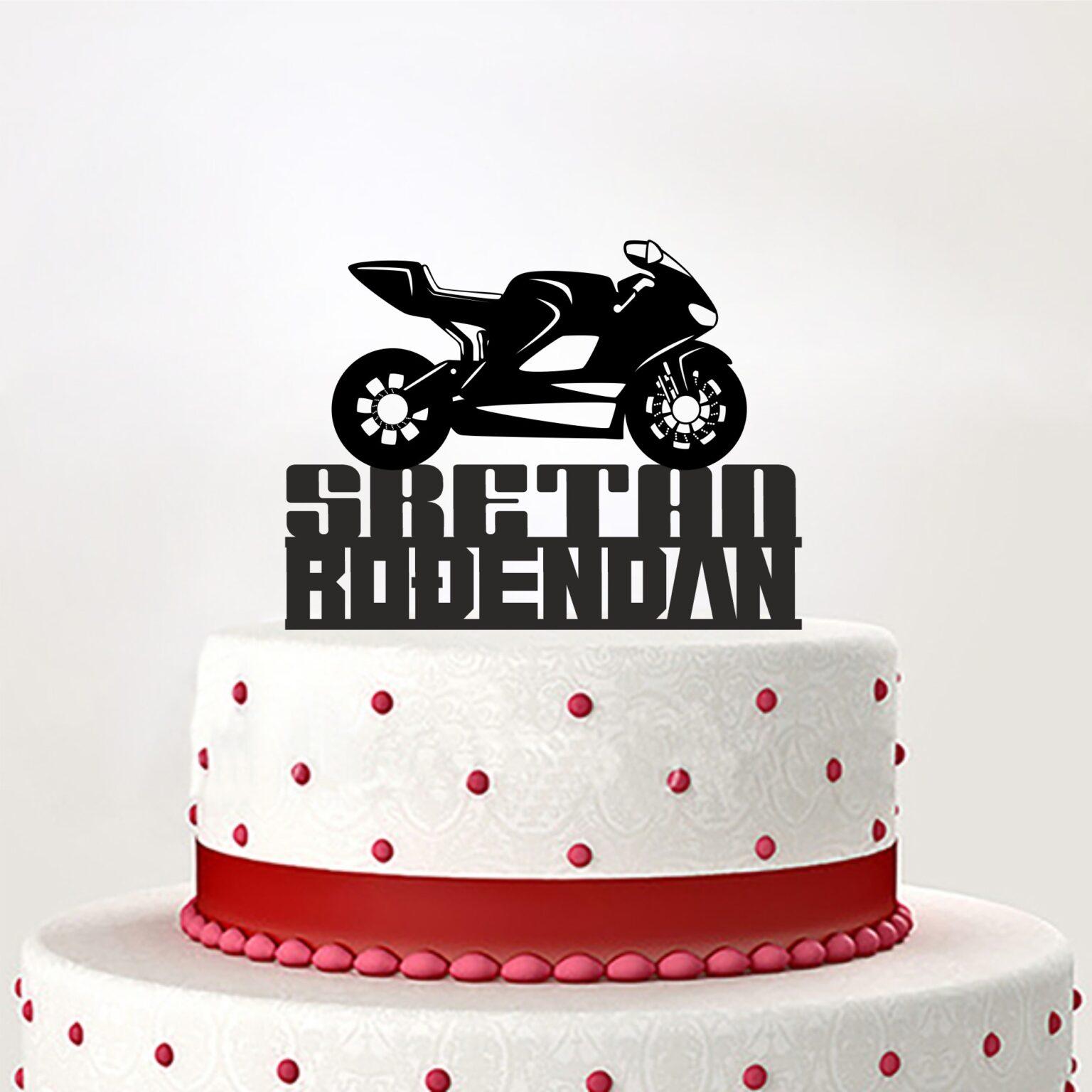 Toper Sretan Rođendan Motor v1 - Ukrasi Za Torte Ukrasi Za Torte